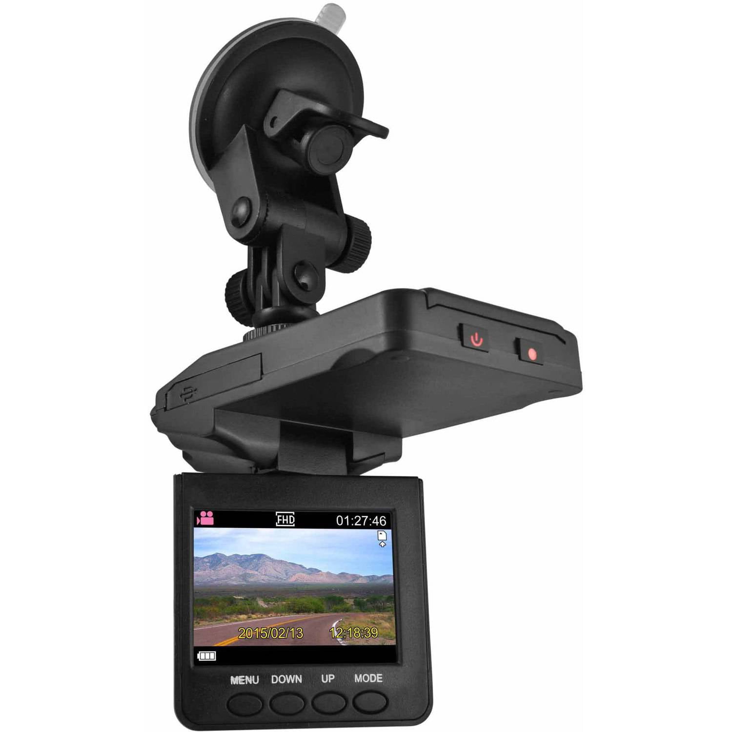 XO Vision 2.5" HD DashCam with Night Vision, Black - Walmart.com