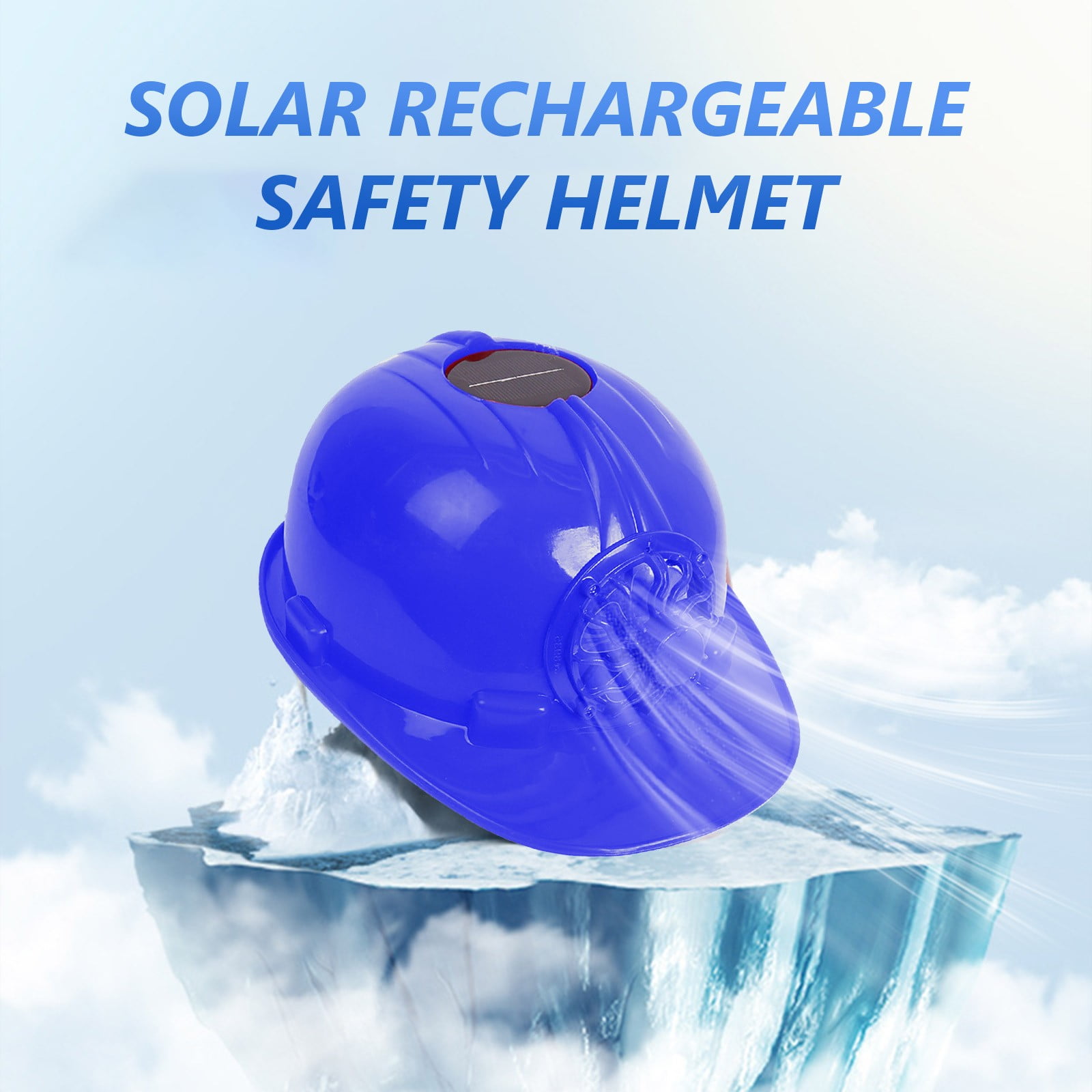 XOAIHY Fashion Outdoor Solar-Powered Fan Helmet - Provides protection ...
