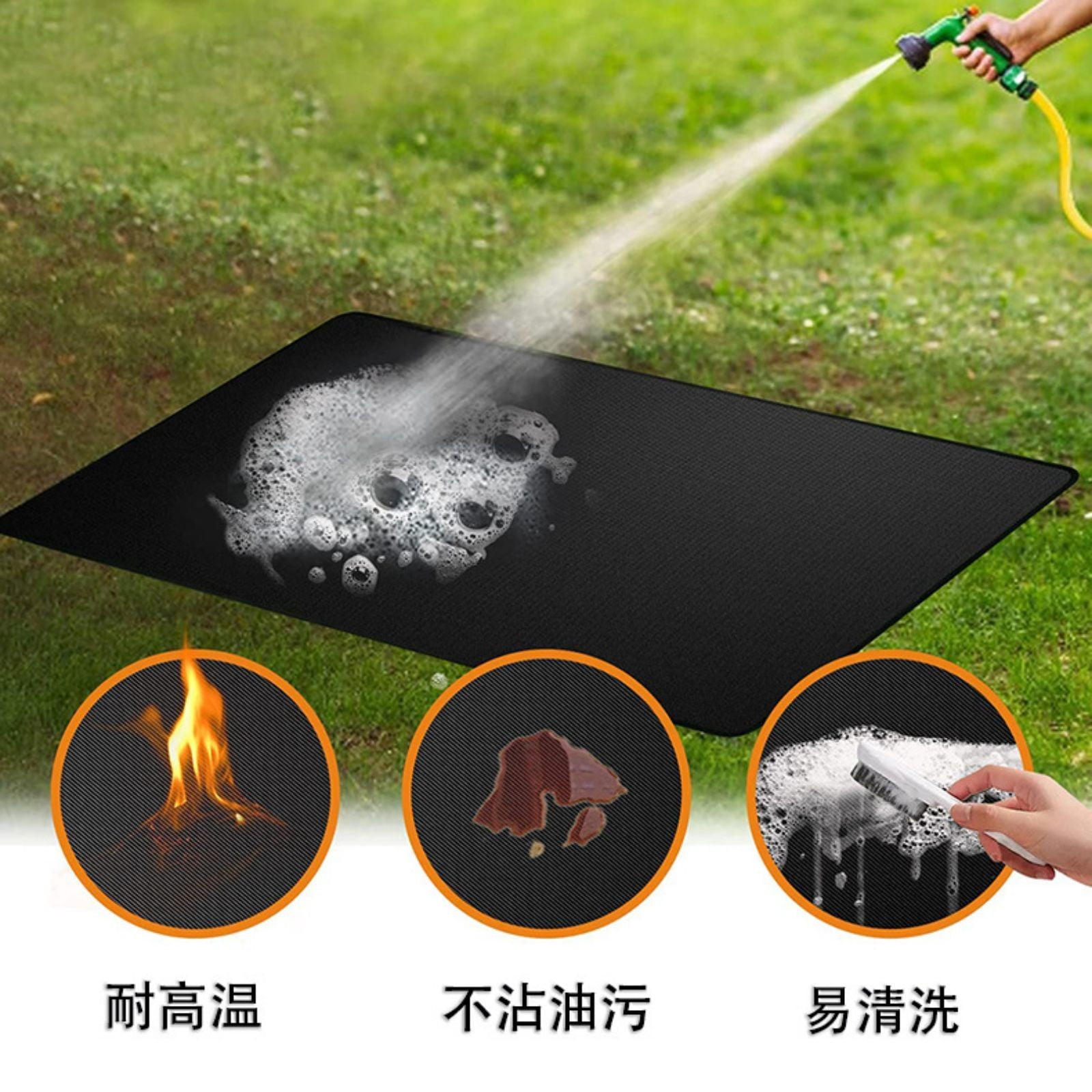 XOAIHY Outdoor Flame Retardant Barbecue Mat – Multipurpose Heat ...