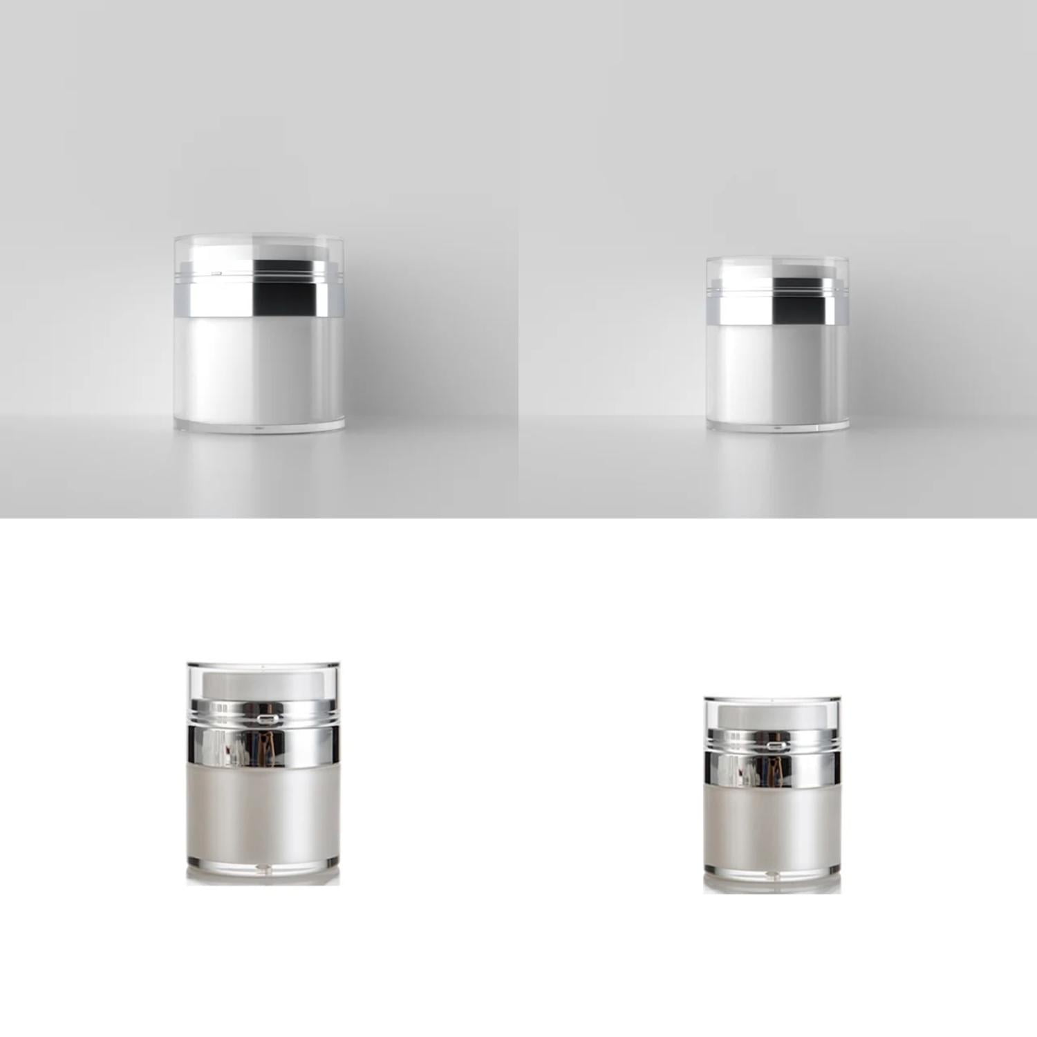 XOCHNGH 15g/30g/50g/100g Empty Airless Jar Reusable Acrylic Vials ...