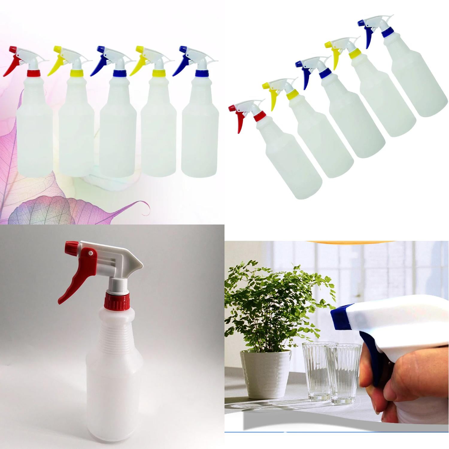 XOCHNGH 5pcs Handheld Spray Bottles Multi-use Empty Cleaner Container ...