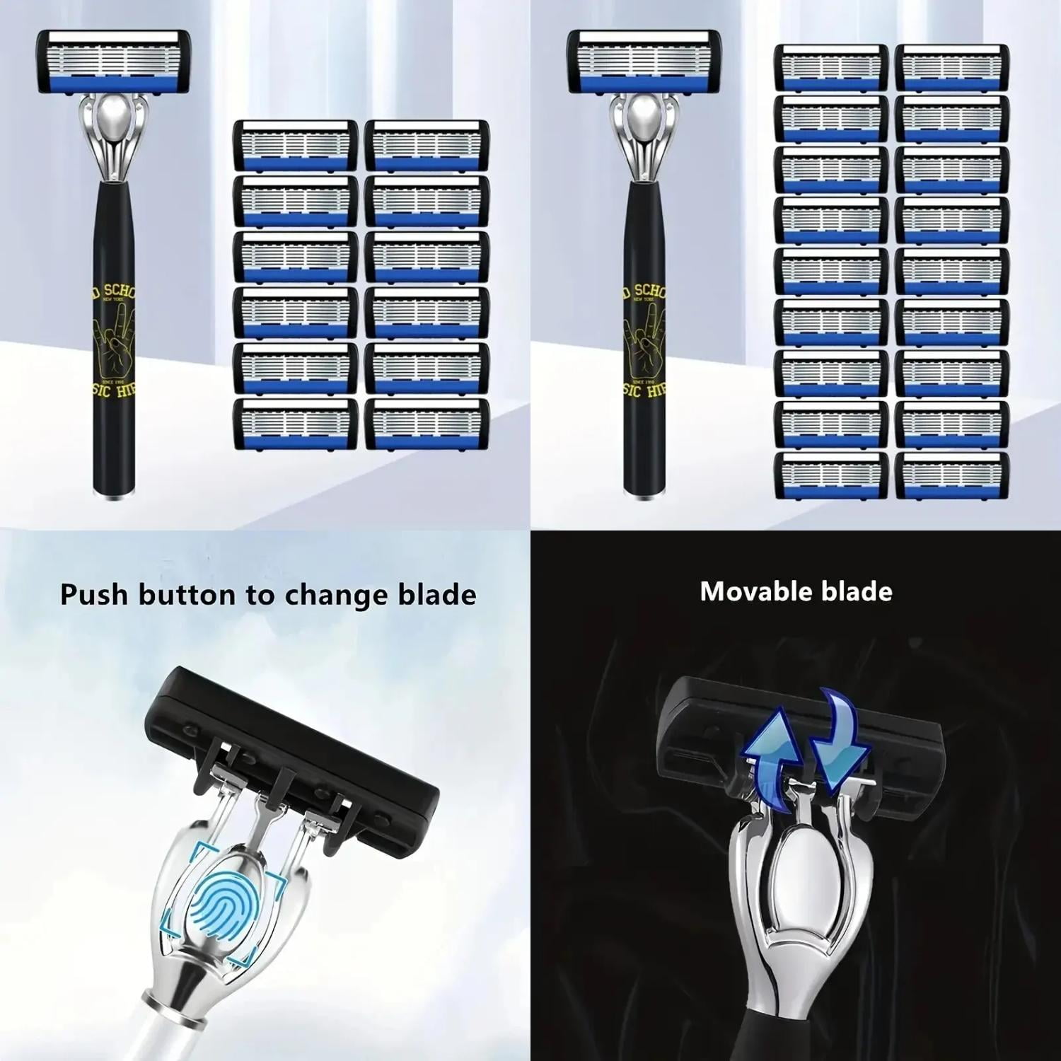 XOCHNGH Classic 6-layer Manual Set 1 Handle With 12/18 RefillsStainless ...