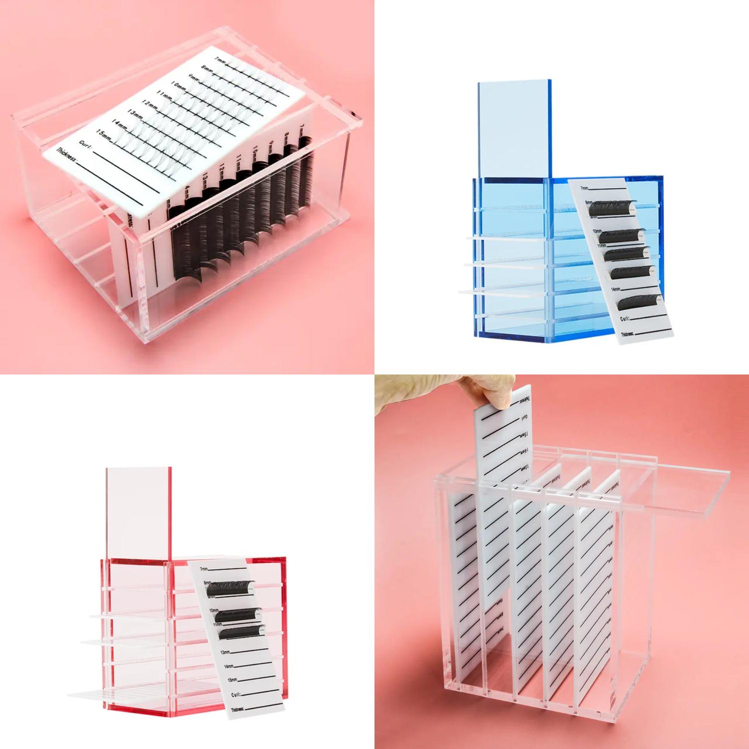 XOCHNGH False Eyelash Extension Display Stand Acrylic 5 Layers Pallet ...