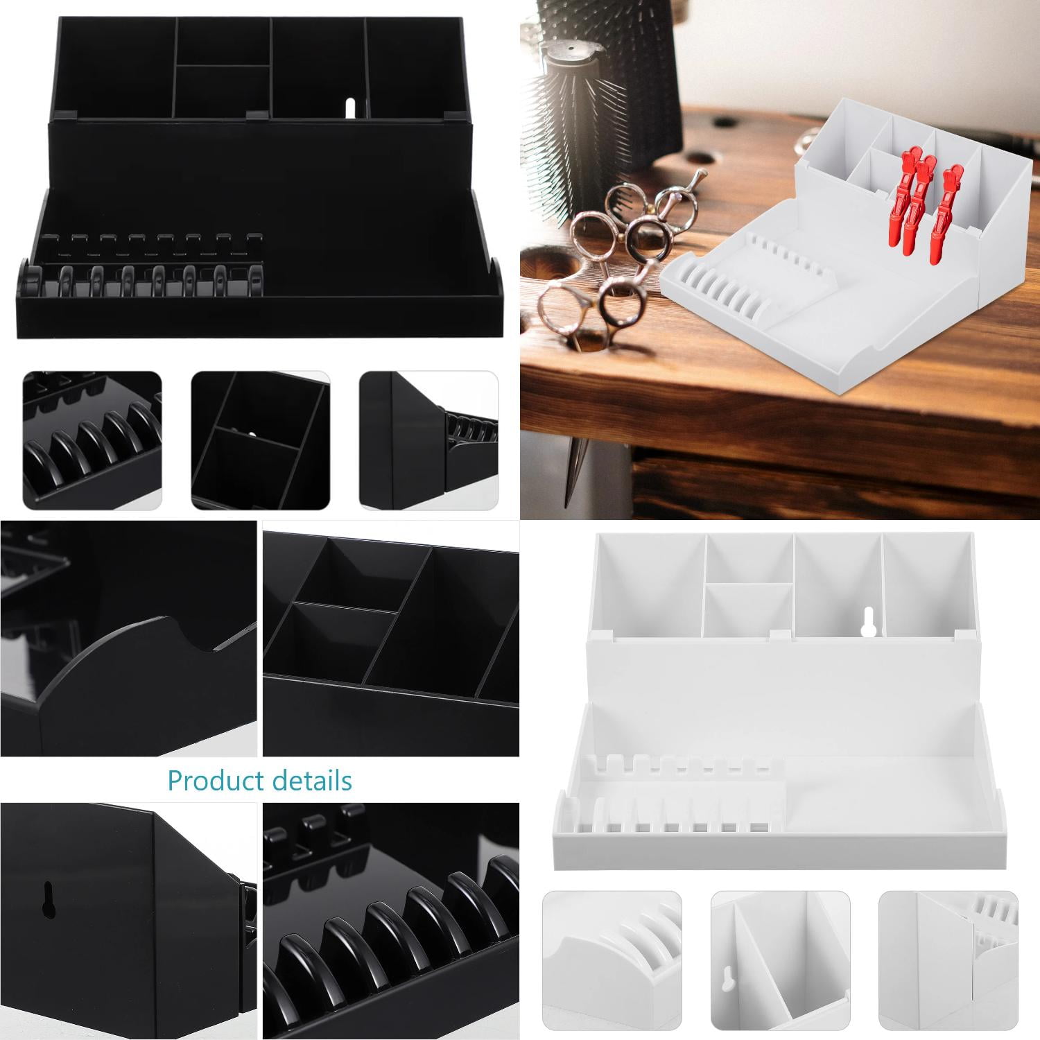 XOCHNGH Hairdressing Tool Trays Scissor Comb Holder Scissors Haircut ...