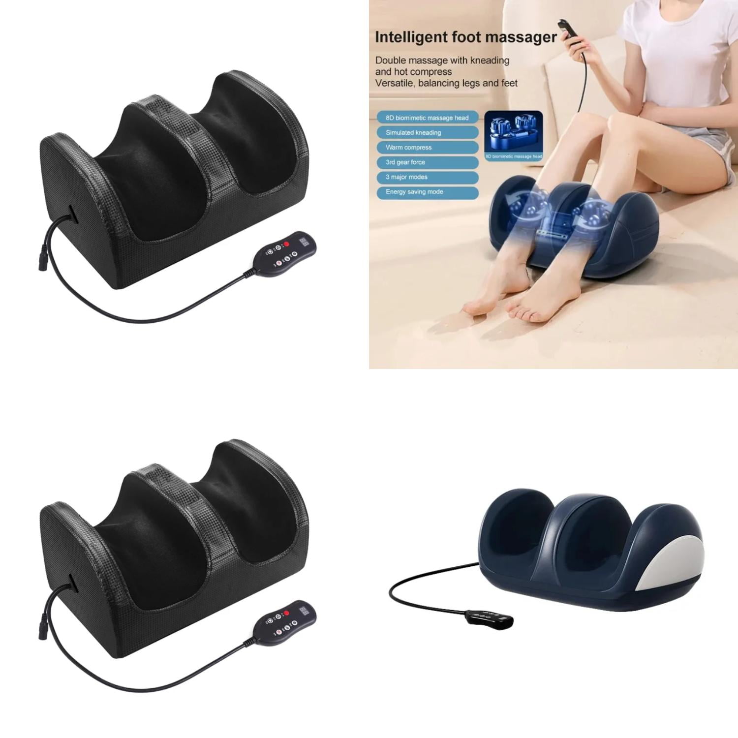 XOCHNGH Hot Compression Foot Massager Shiatsu Kneading Leg Roller ...