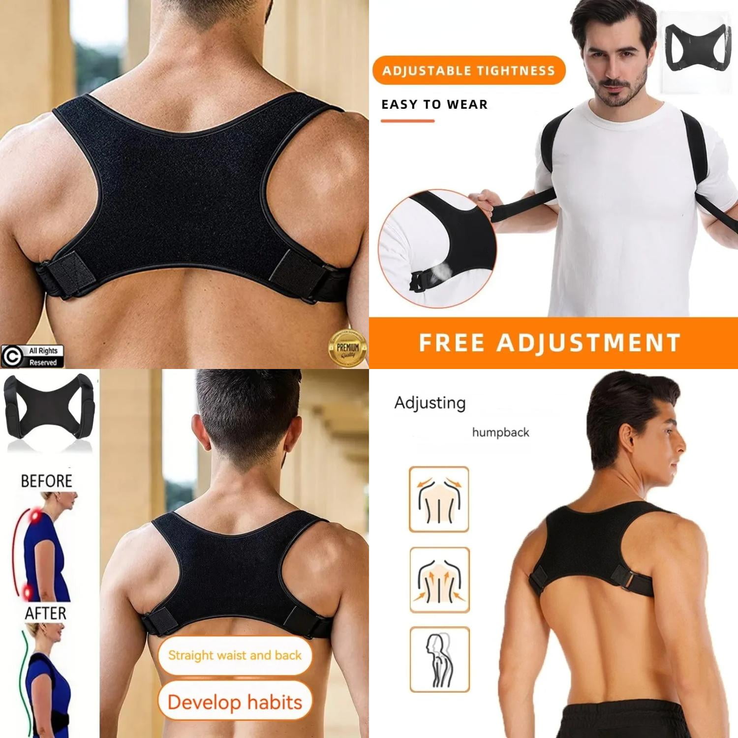 XOCHNGH Lightweight Anti-Hunchback Corrector Belt - Improving Posture ...