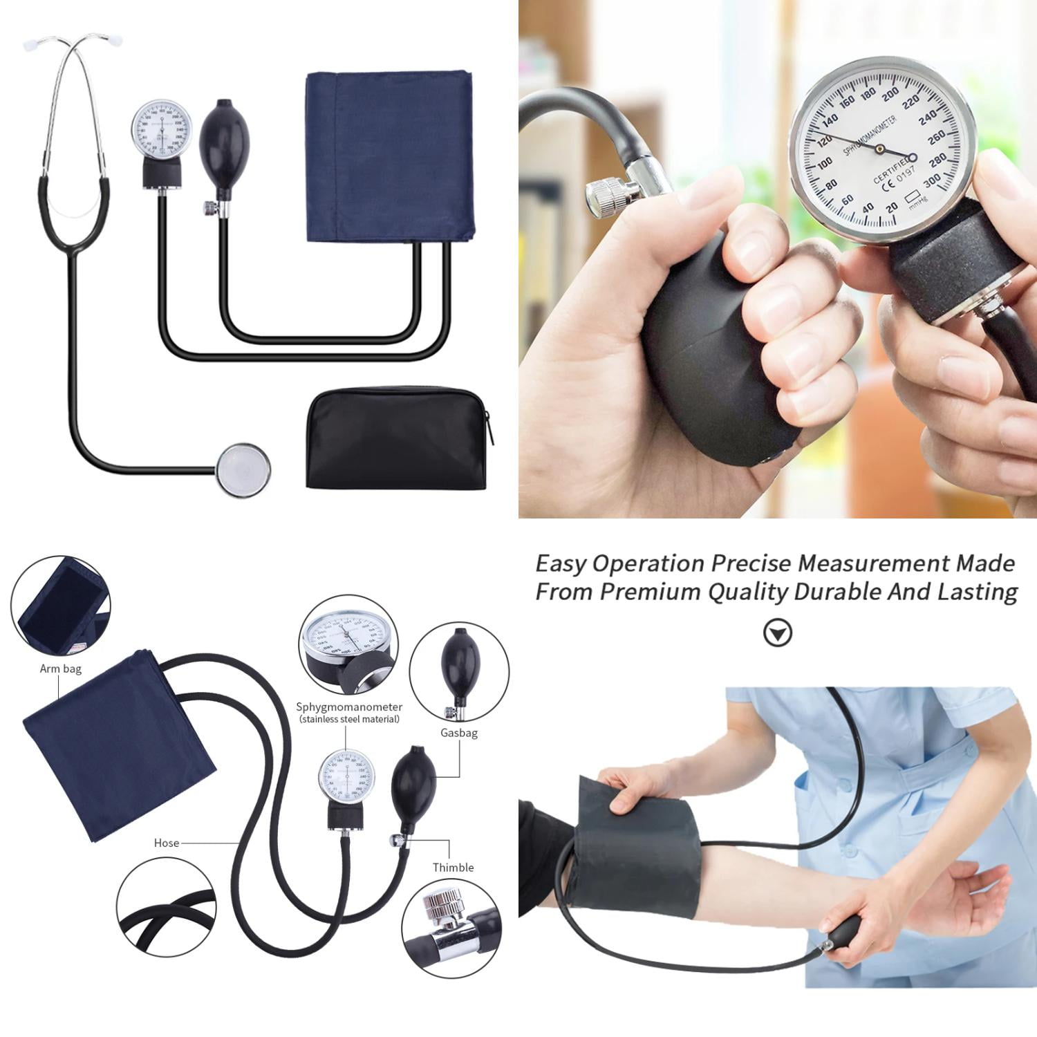 XOCHNGH Reliable and Accurate Manual Blood Pressure Monitor with ...