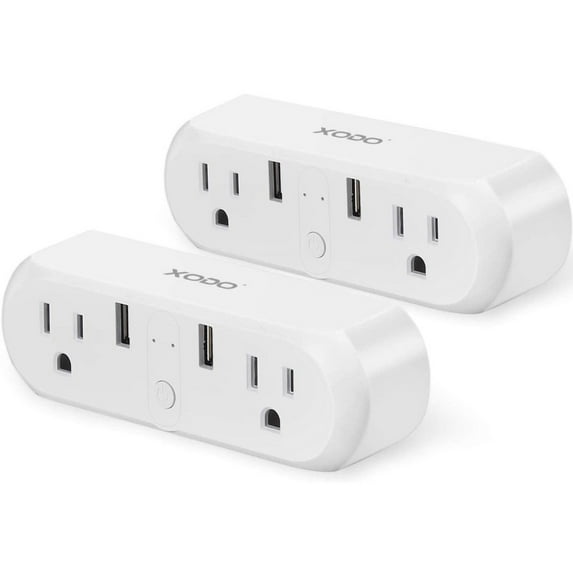 XODO Wi-Fi Smart Plug, Surge Protection, USB Charging, Voice Control ...