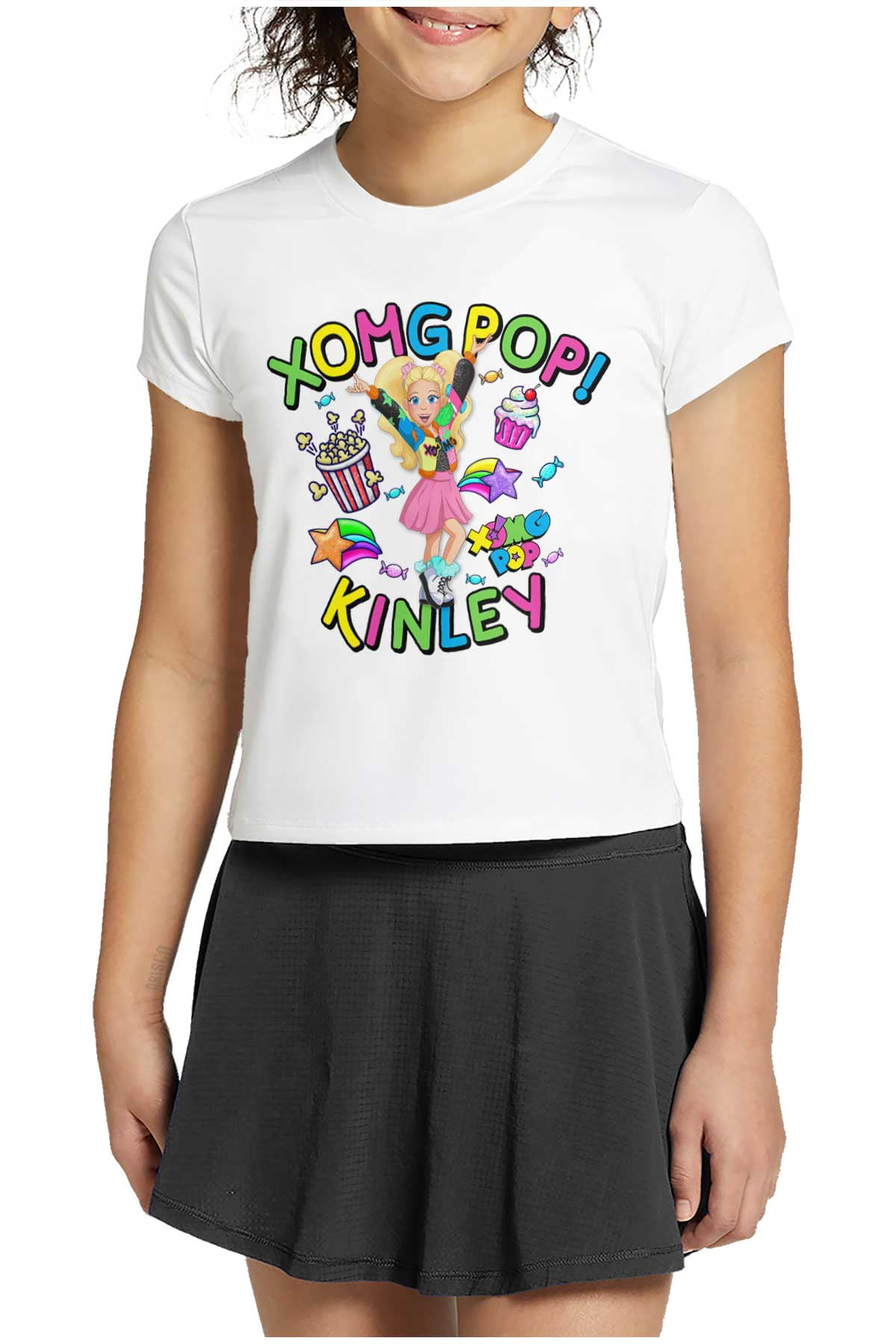 XOMG POP Kinley Star Power Cartoon Women's Tee Brisco Brands L ...