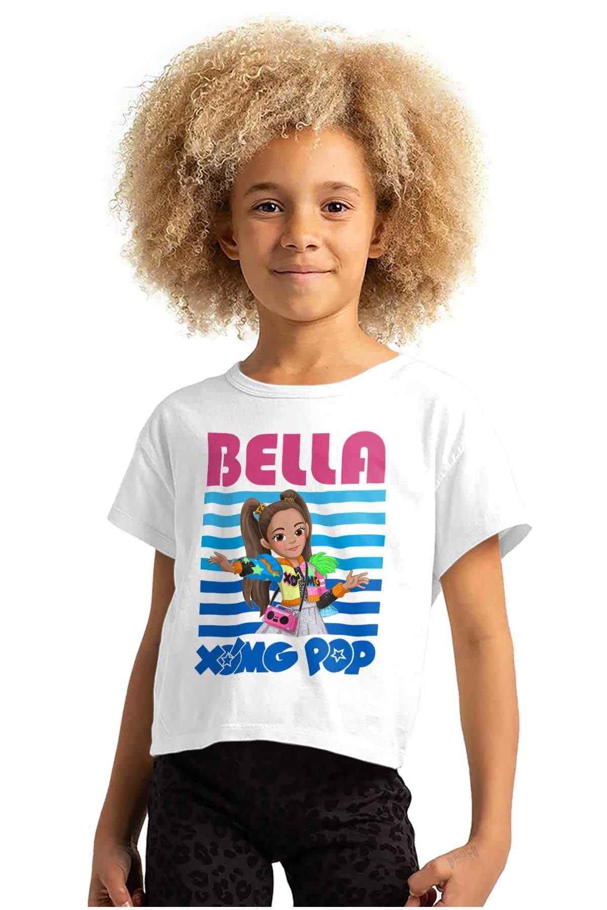 XOMG POP Music Fan Bella Cartoon Women's Tee Brisco Brands L - Walmart.com