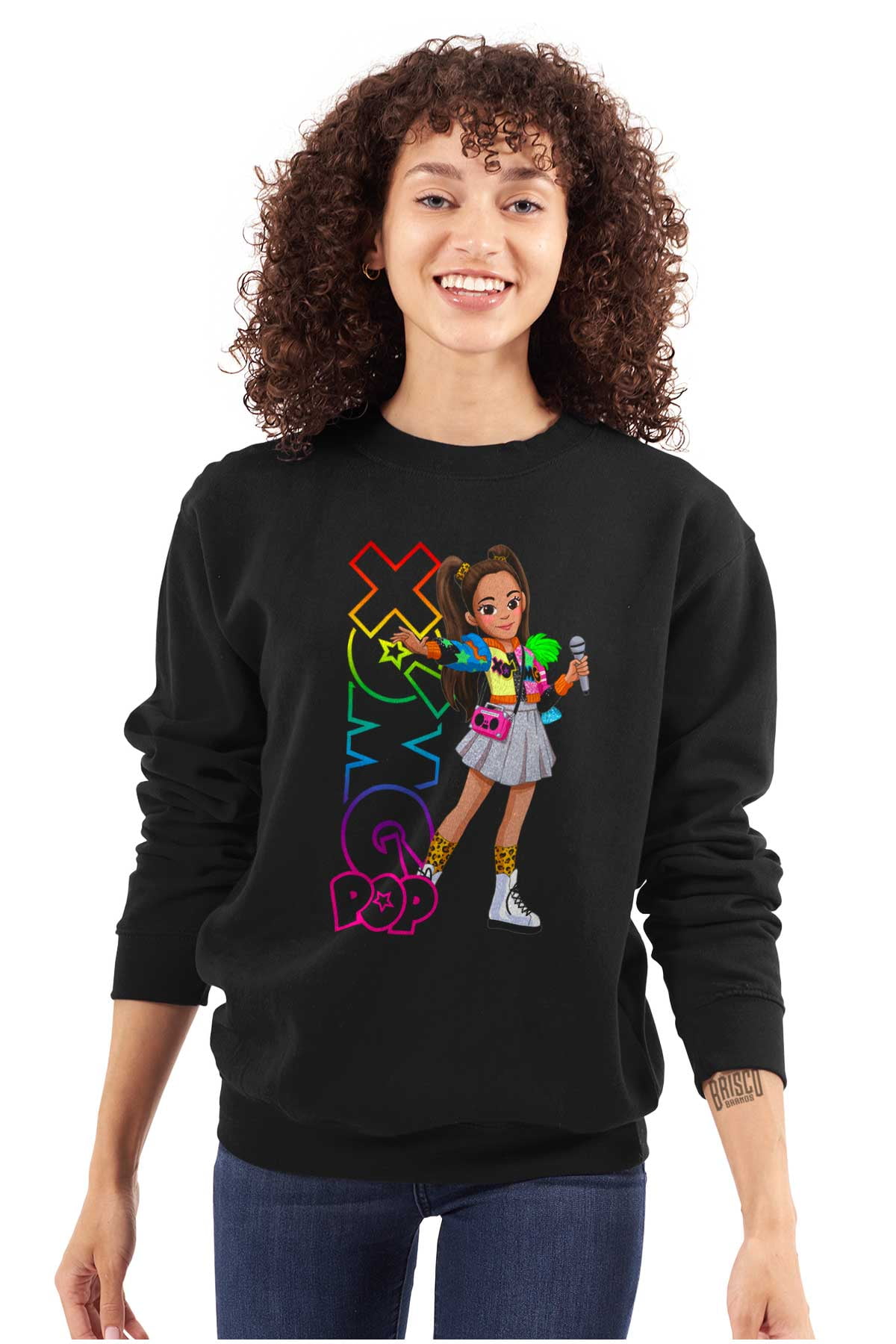 XOMG POP Neon Logo Bella Cartoon Women Plus Size Sweatshirt Brisco ...