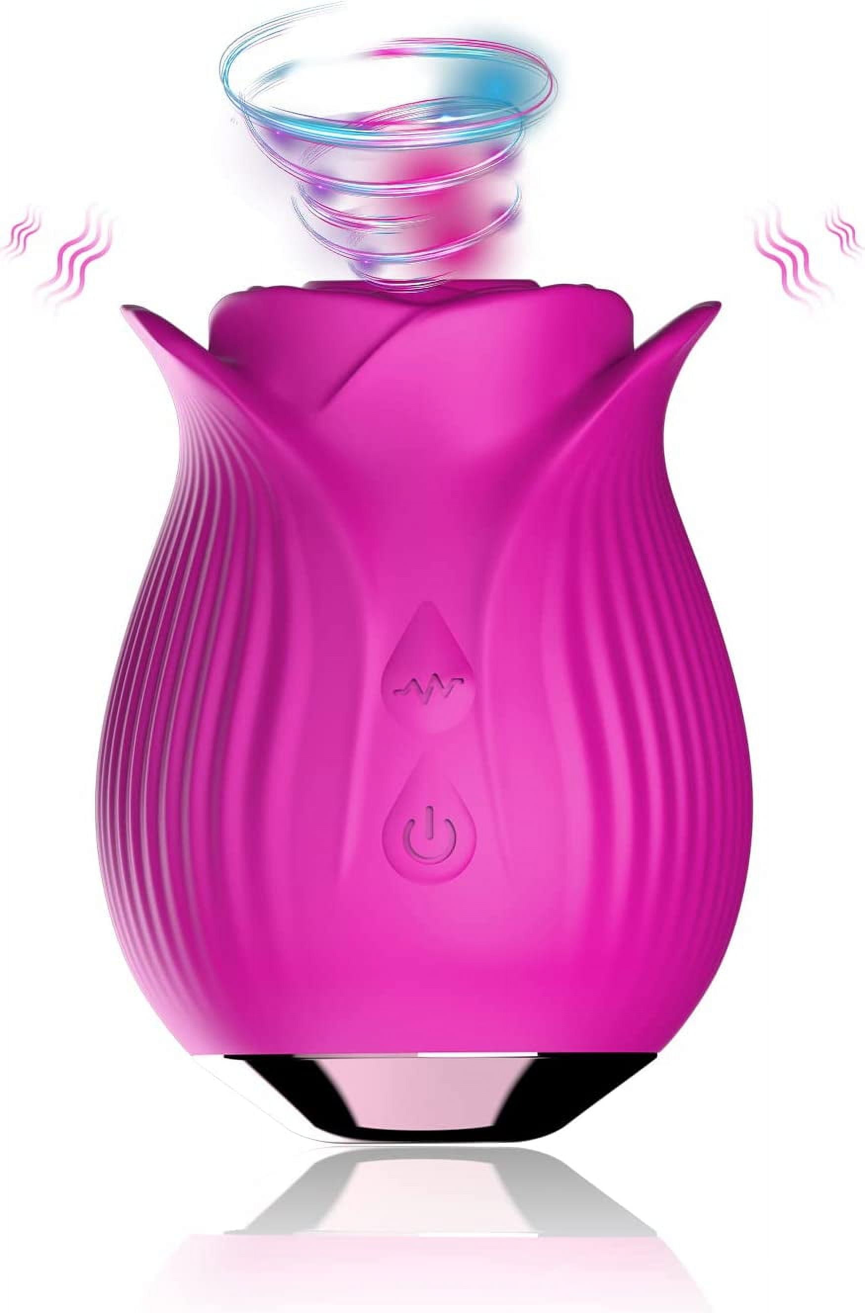 XOPLAY Rose Vibrator, G-Spot Sucking Vibrators and Adult Sex Toys for ...