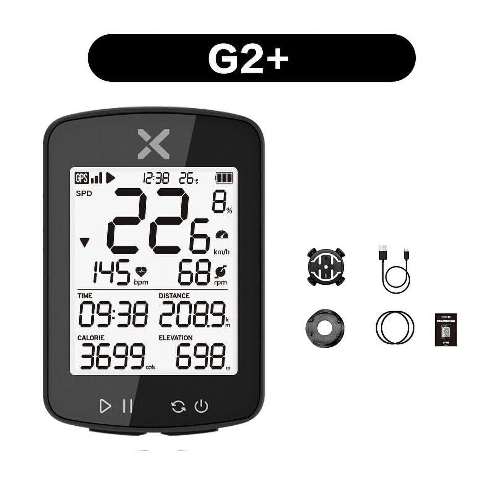 XOSS G Gen2 GPS Bike Computer Wireless, Bluetooth IPX7 Waterproof ...