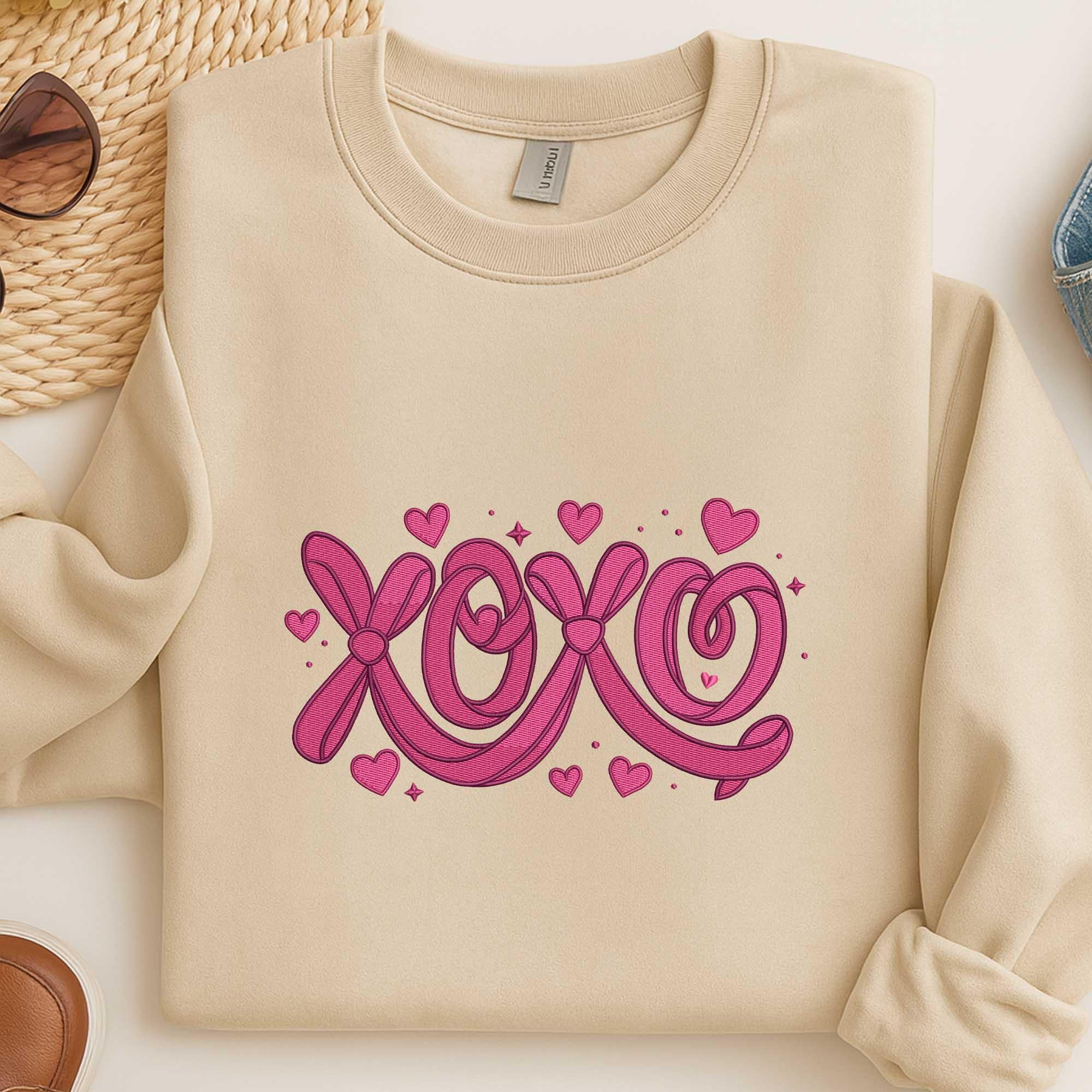 XOXO Embroidery Design, Valentine Love Text Stitch File - Walmart.com