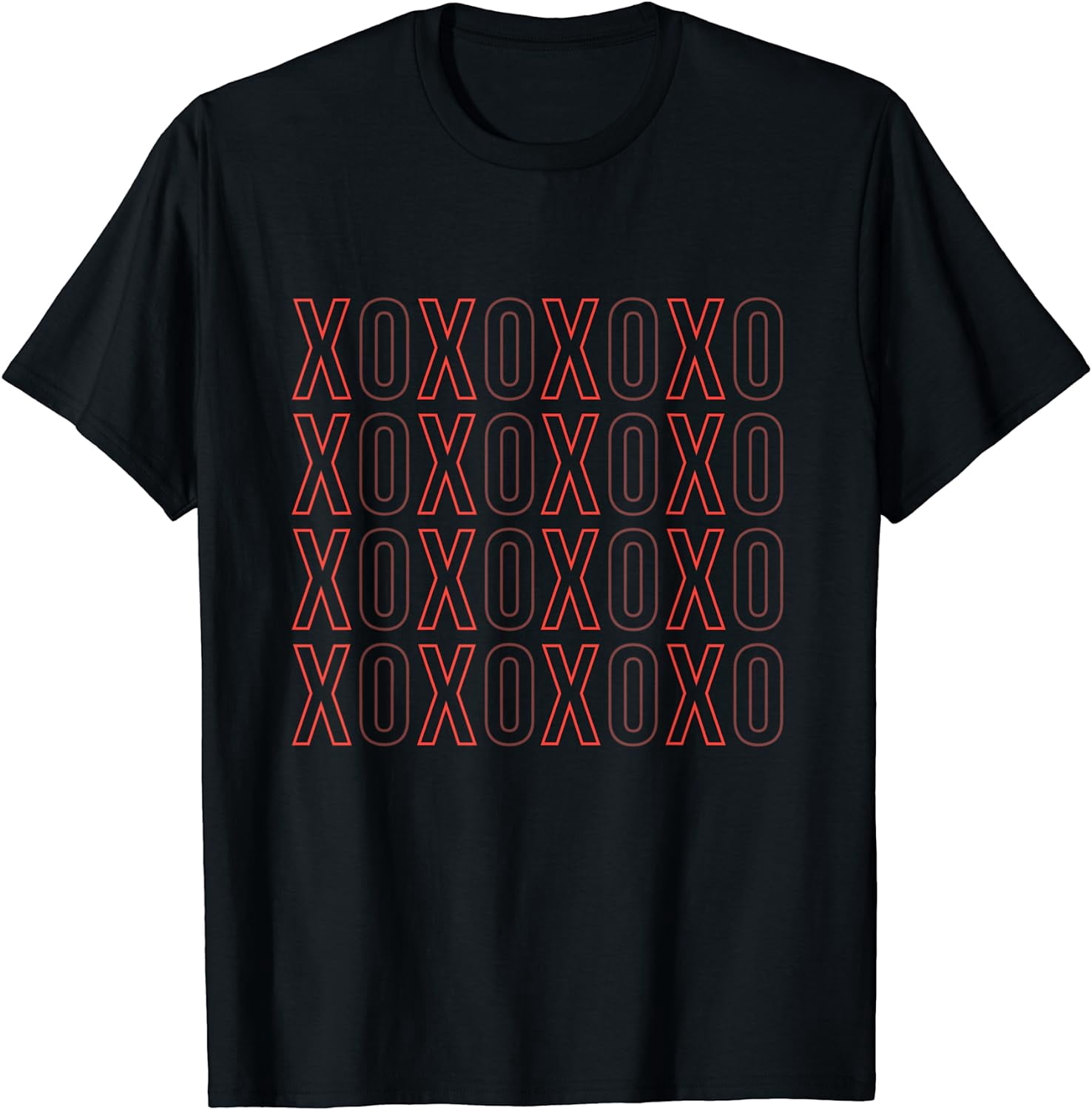 XOXO Hugs and Kisses Cute Love Good Friendship Faith T-Shirt Black ...