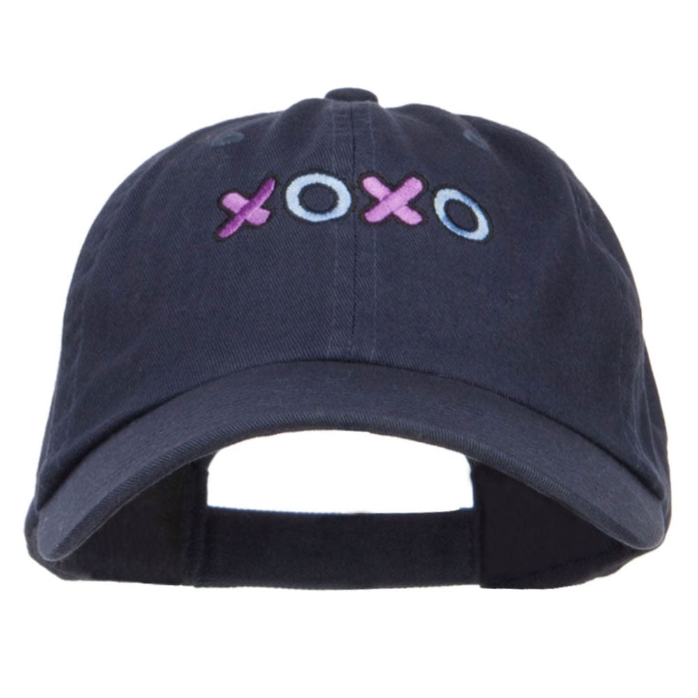 XOXO Love Embroidered Low Cap - Navy OSFM - Walmart.com