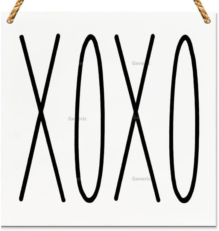 XOXO Sign Wooden Signs for Home Decor Decorative Wooden Sign Farmhouse ...