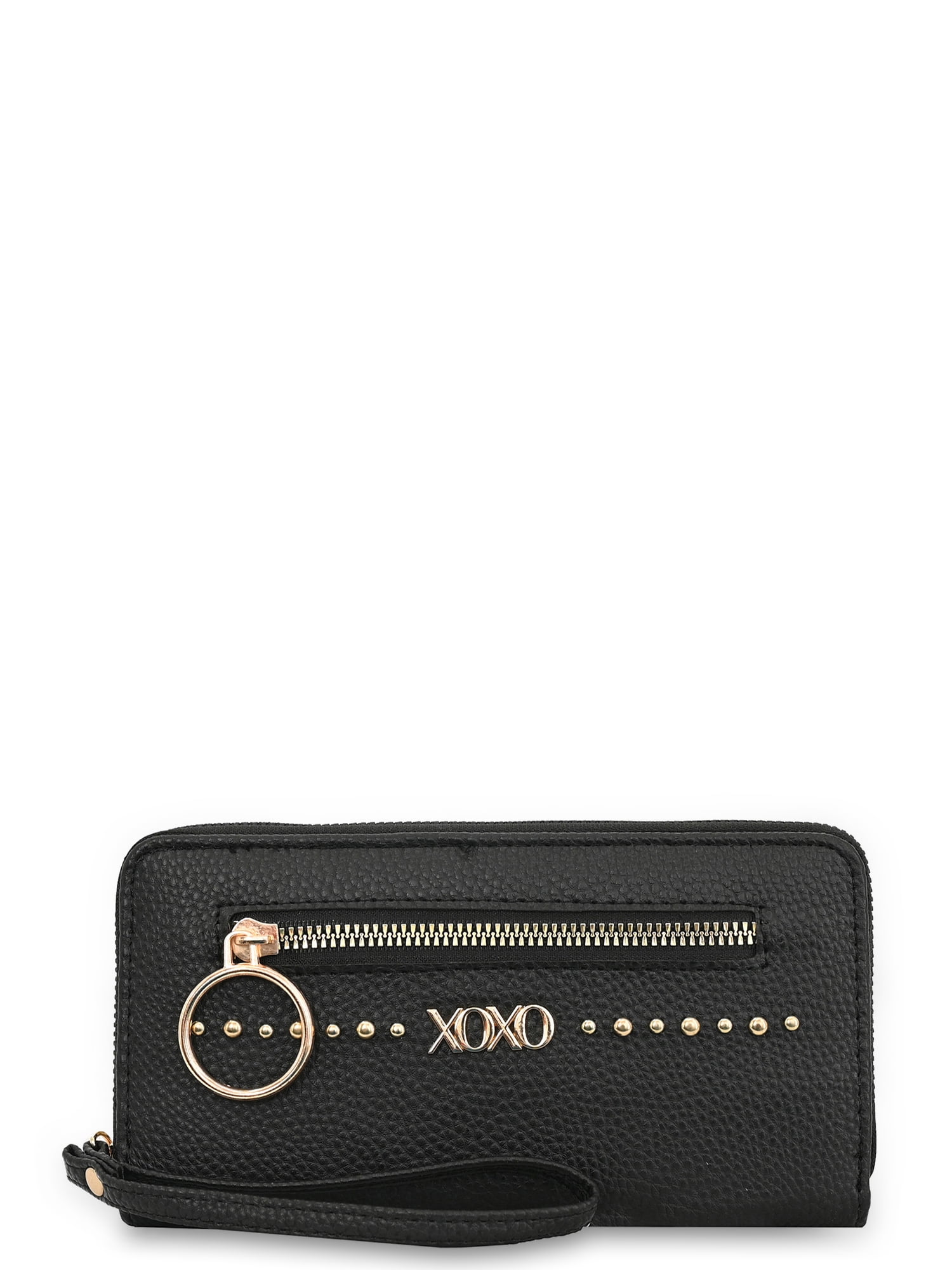 XOXO Women's Wristlet Wallet - Front Zip, Card Holders, 2 Cash Pockets ...