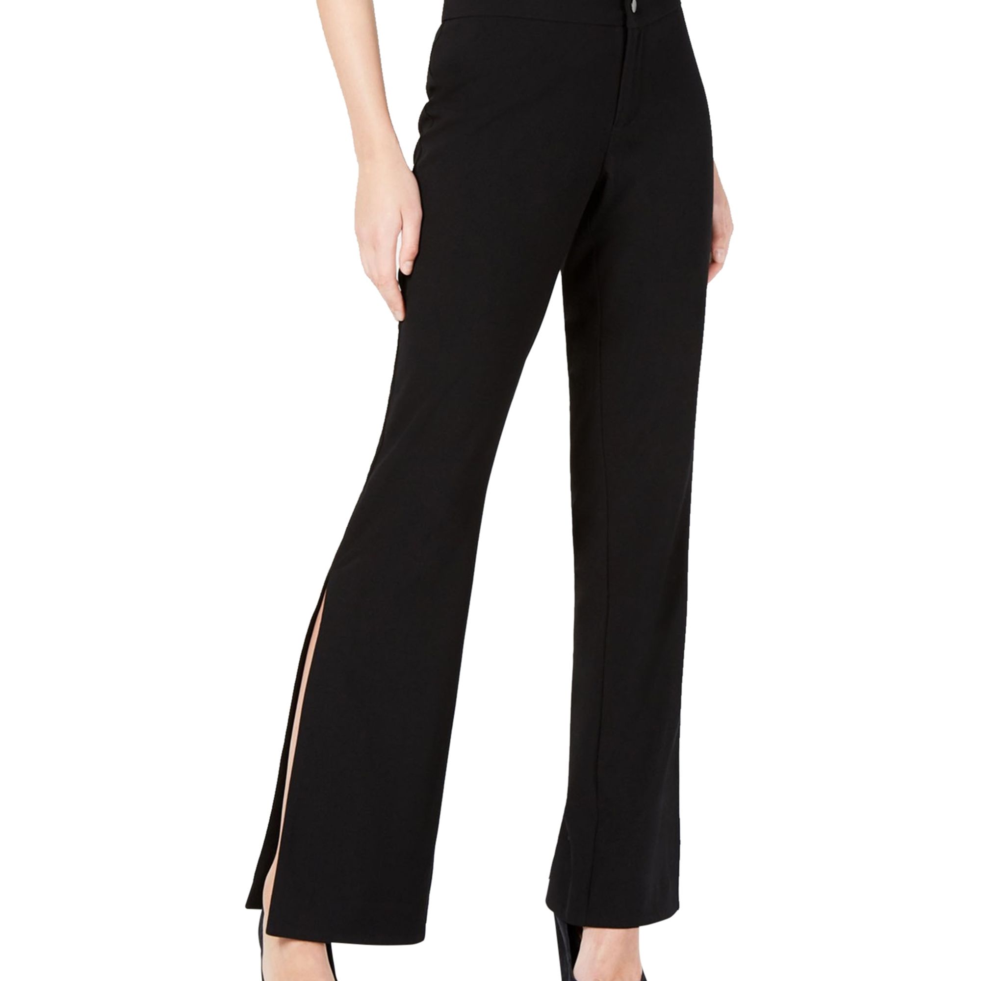 XOXO Womens Split-Calf Casual Trouser Pants, Black, Medium - Walmart.com