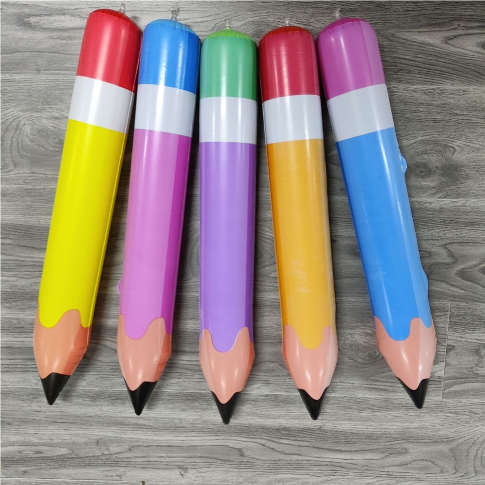 XOXODG PVC Inflatable Pencil Birthday Party Toy Crayon Classroom ...