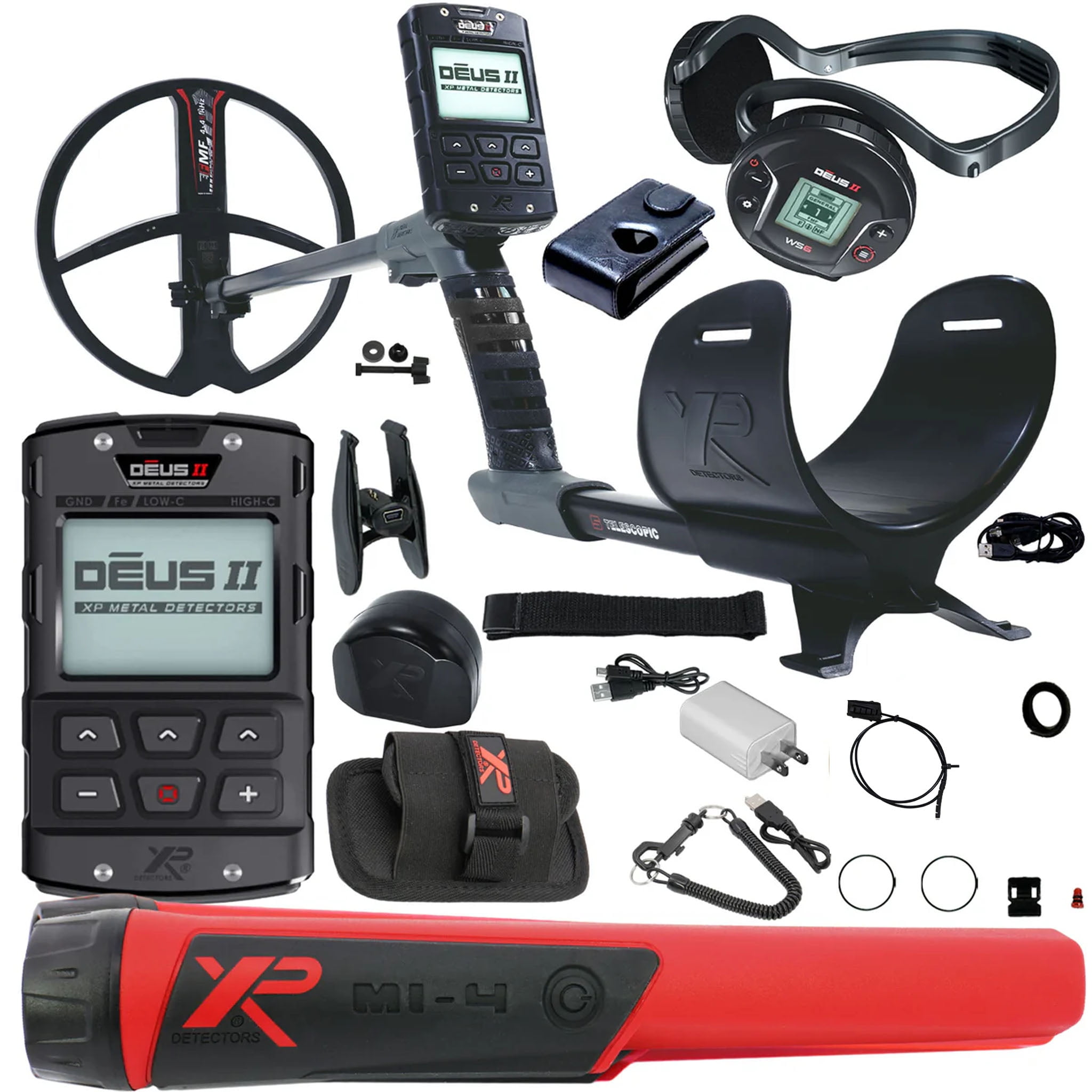 XP DEUS II Fast Multi Frequency Metal Detector with 11" FMF Search Coil ...