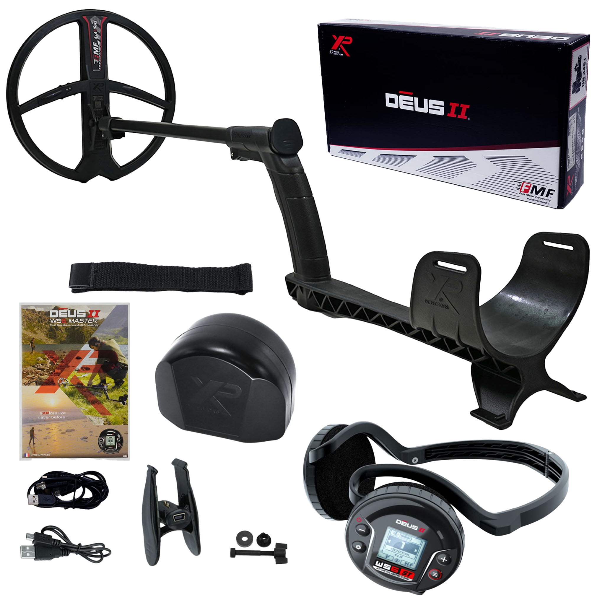 XP DEUS II WS6-ST (Stereo) Master Fast Multi Frequency Metal Detector ...