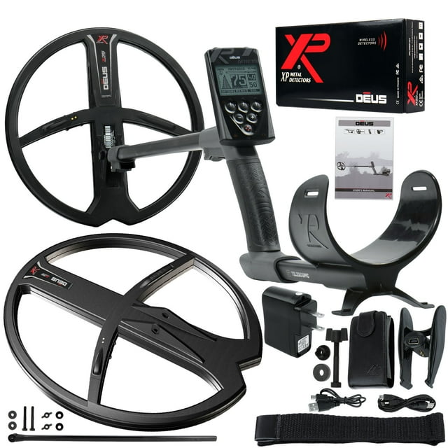 XP Deus Detector Deep Gold & Relic Bundle, Remote and 2 X35 Coils ...