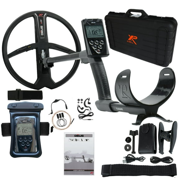XP Deus Metal Detector with Remote, 11" X35 Coil & Waterproof Kit ...