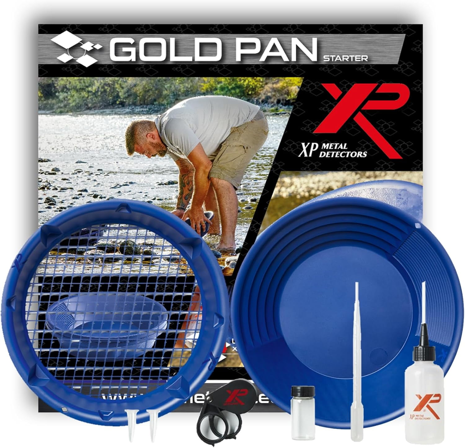 XP Metal Detectors Gold Pan Starter Kit - Ideal to Begin Gold Hunting ...