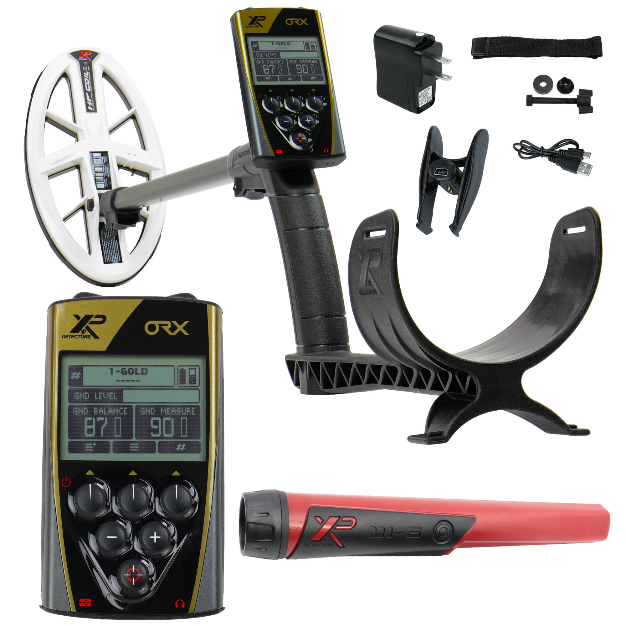 XP ORX Metal Detector with 9.5" Elliptical DD Waterproof Coil and MI-6 Pinpointer - Walmart.com