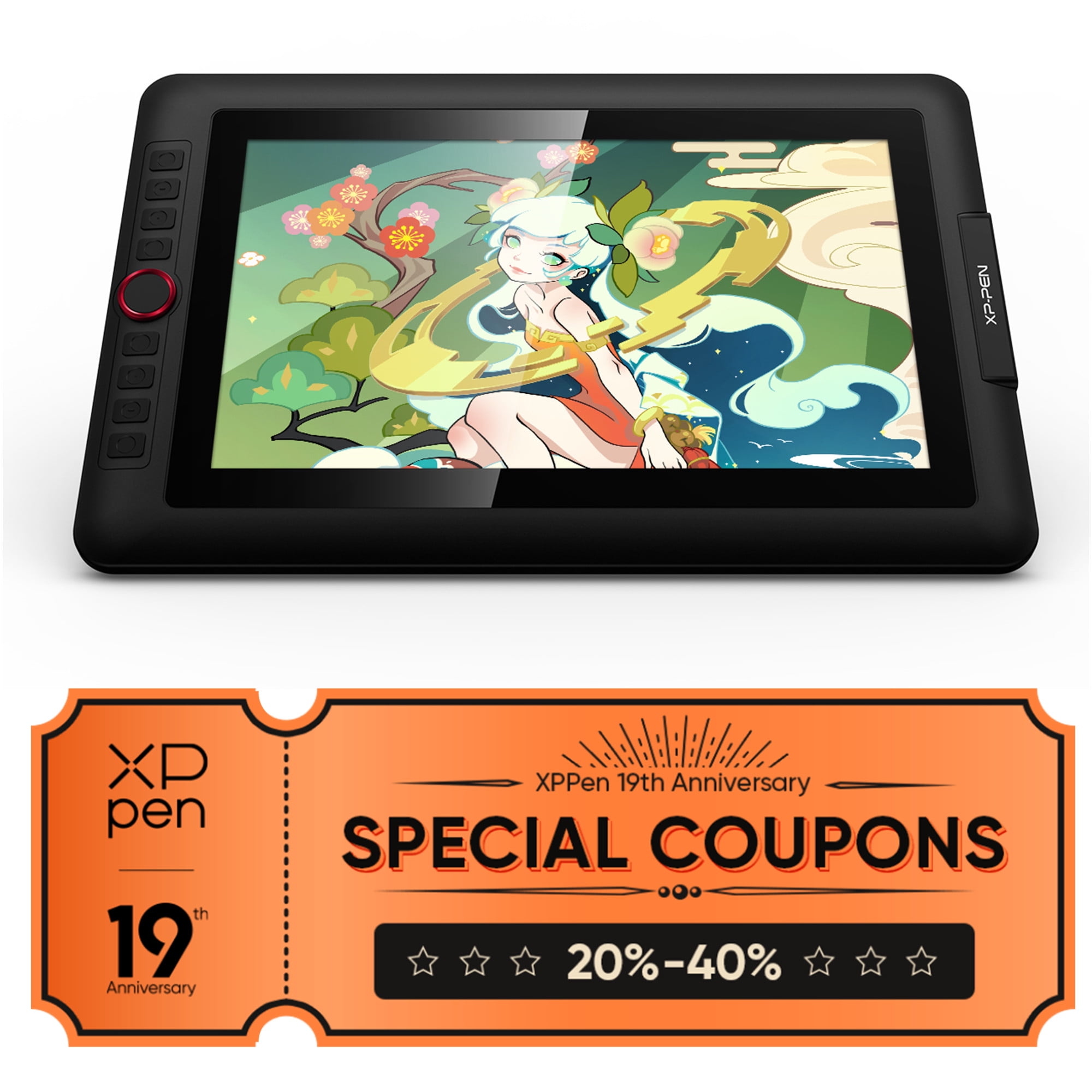 XP-PEN Artist 15.6 Pro Drawing Tablet witn Pen 1080P Full-Laminated ...