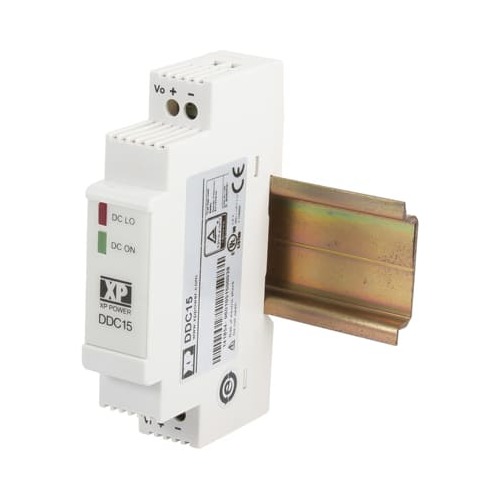 XP POWER DDC1524S24, DIN rail Isolated DC/DC Converter 15W 24V 0.63A, 9-36VDCin - Walmart.com