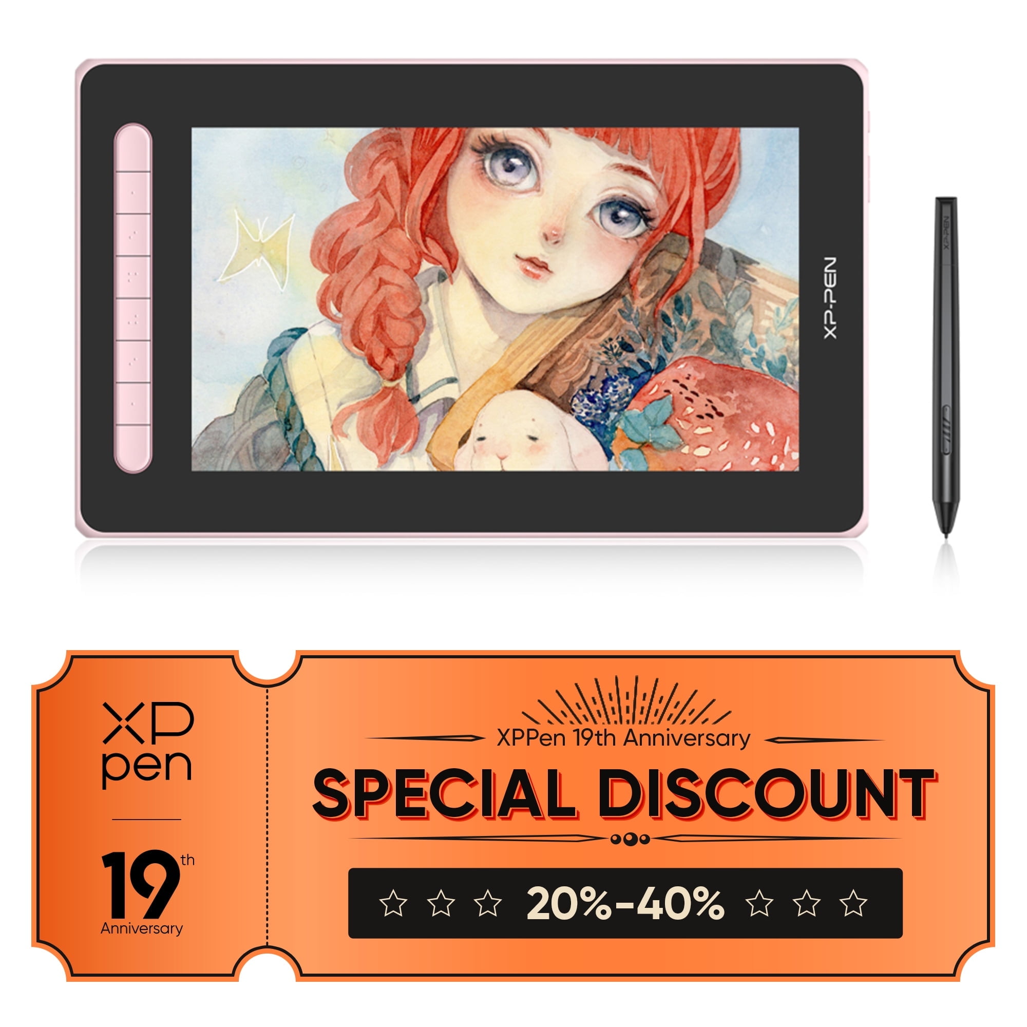 XP-Pen Drawing Tablet with 8192 Pressure Levels Pen Artist 10/12/13/16 ...
