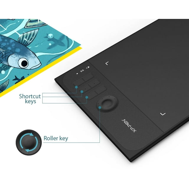 XP-Pen Star06 Wireless 2.4G Graphics Drawing Tablet Digital Tablet ...