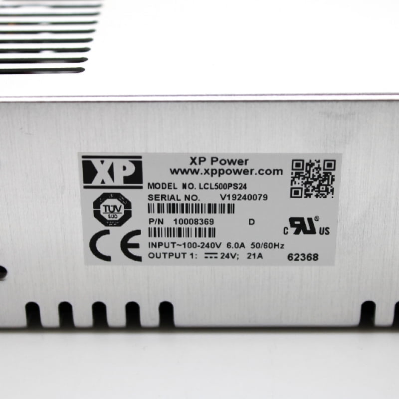 XP Power 24VDC 21A 500W Panel Mount Enclosed AC-DC Power Supply ...