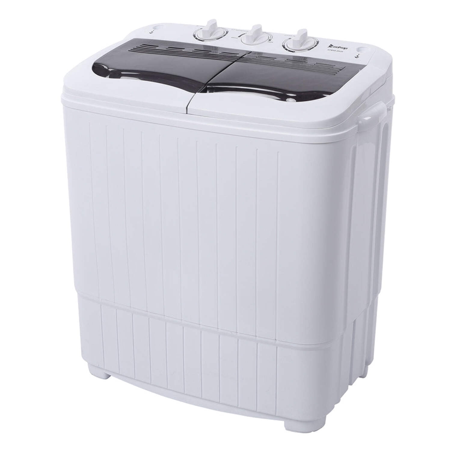 XPB35-ZK35 14.3(7.7 6.6)lbs Semi-automatic Gray Cover Washing Machine ...