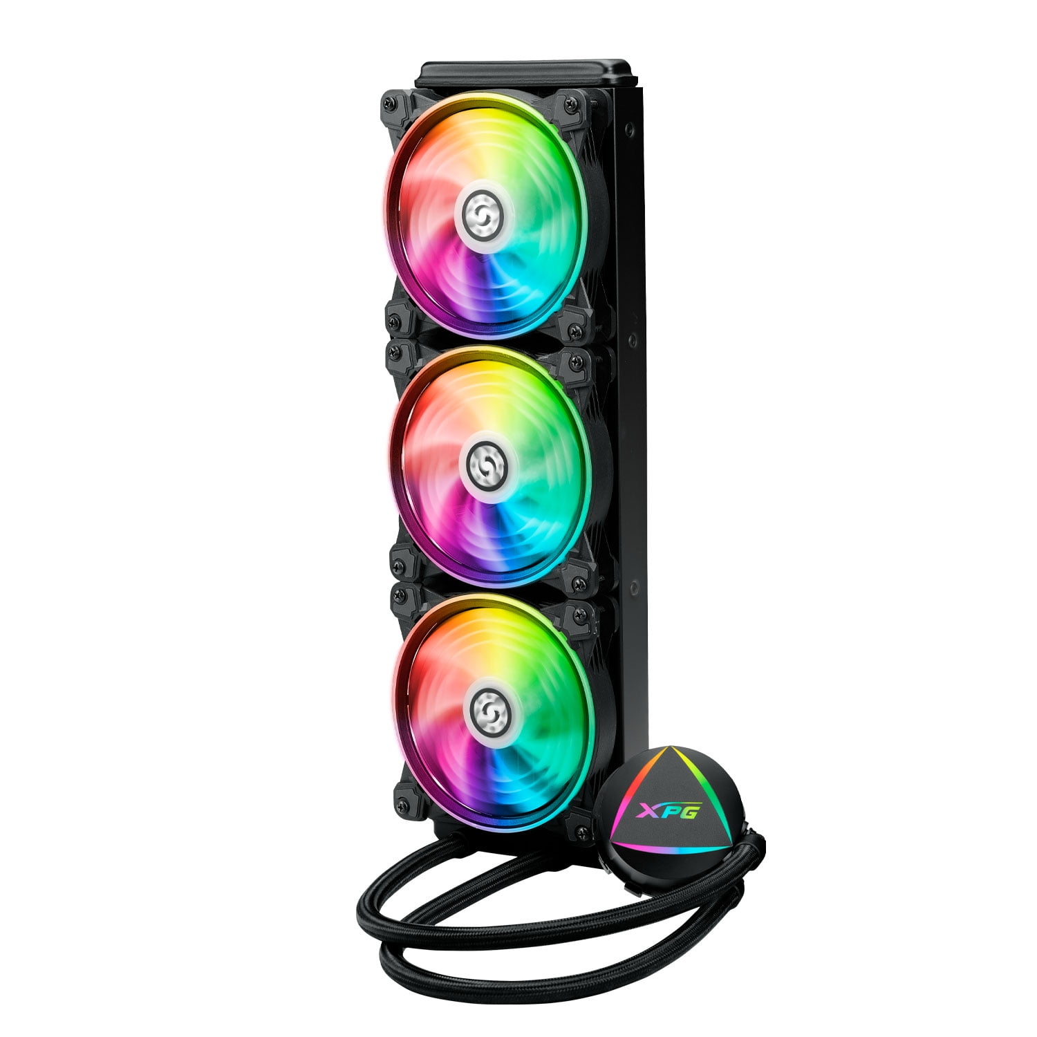 XPG LEVANTE RGB Liquid AIO CPU Cooler 360MM Radiator w/ 3x 120MM ARGB ...