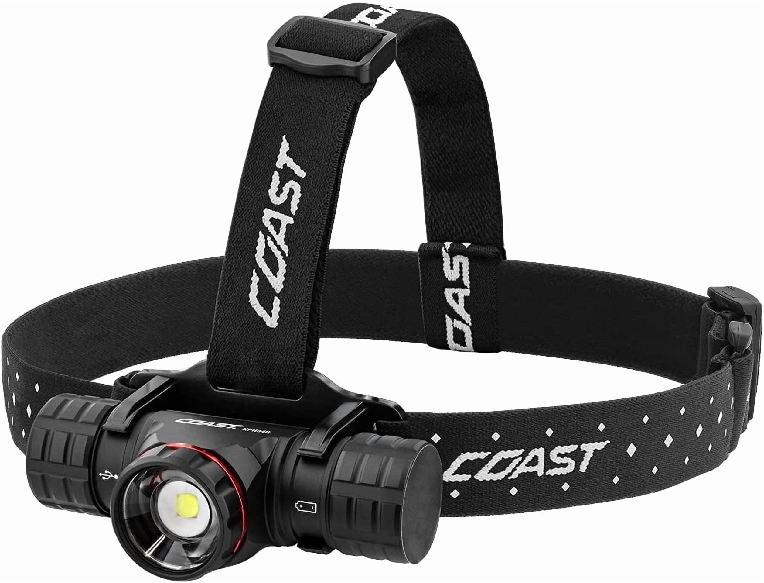 XPH34R 2075 Lumen USB-C Rechargeable-Dual Power LED Headlamp withPURE Beam Twist Focus and ...