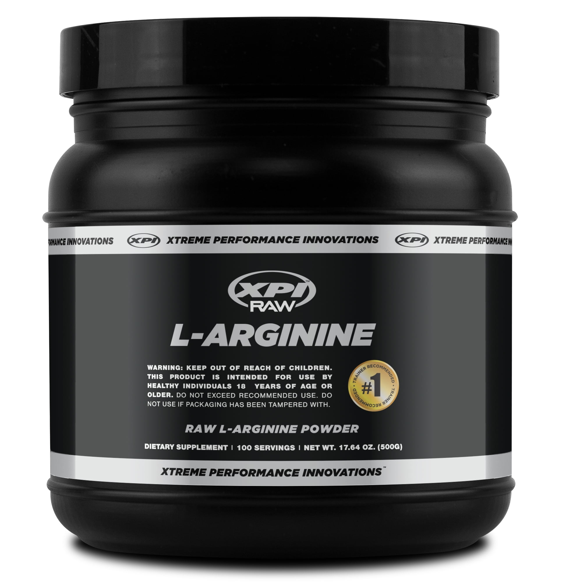 XPI RAW L-Arginine Powder (500G), 100 Servings, Non-GMO, Made in USA ...