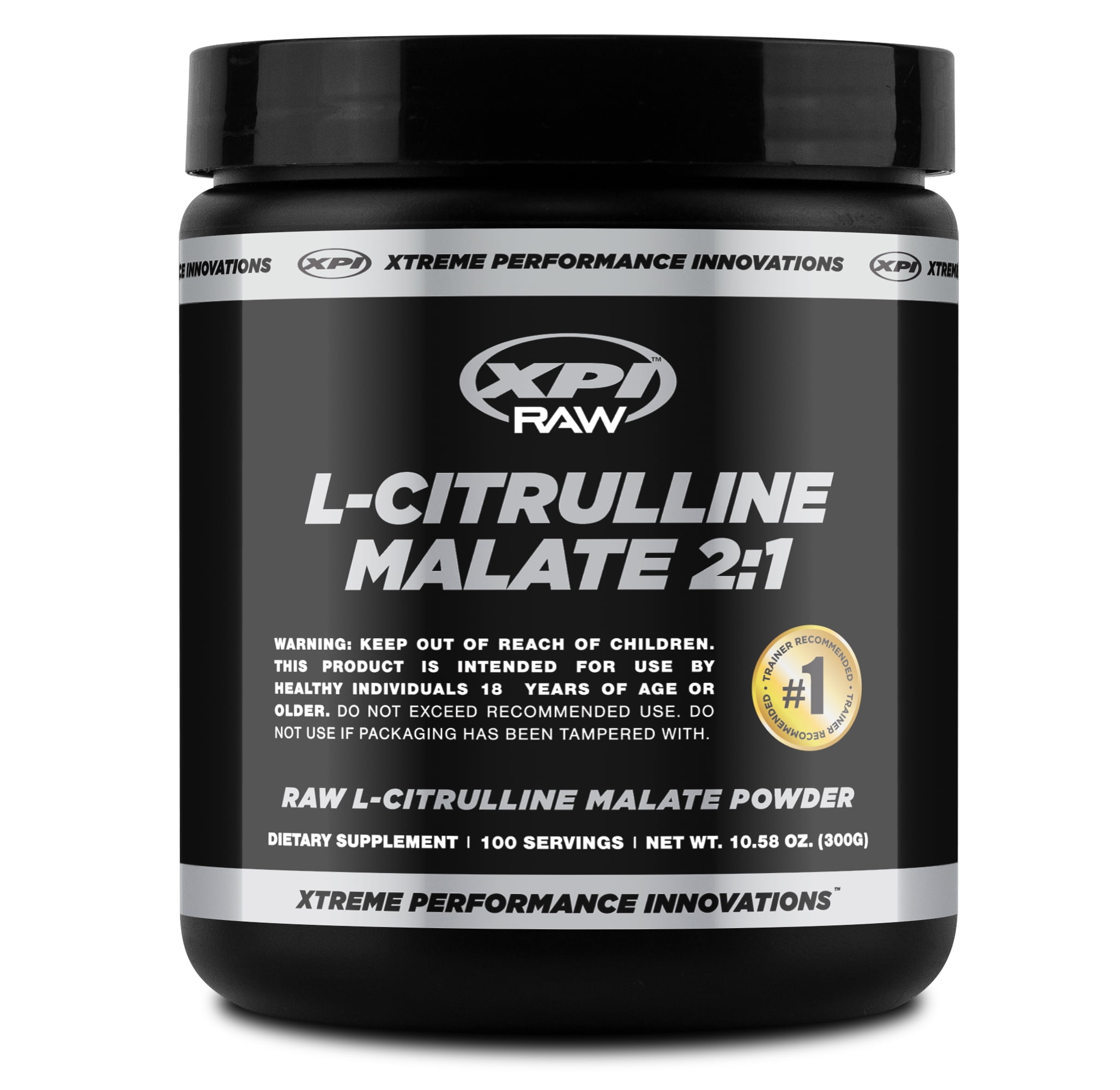 XPI Raw L-Citrulline Malate (2:1) Powder 300 Grams, Energy Supplement ...