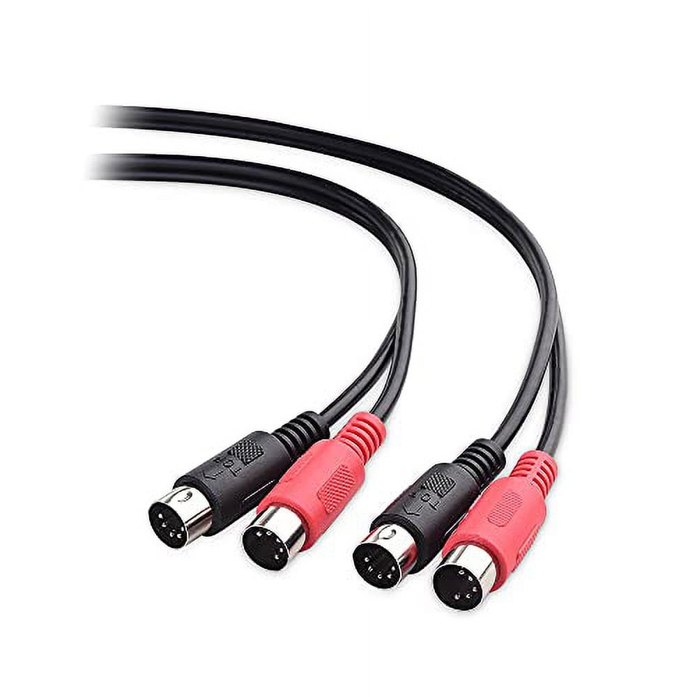 XPIX Dual MIDI Cable, Dual 5-pin DIN to Same, 3 M, Ideal for Live Stage ...