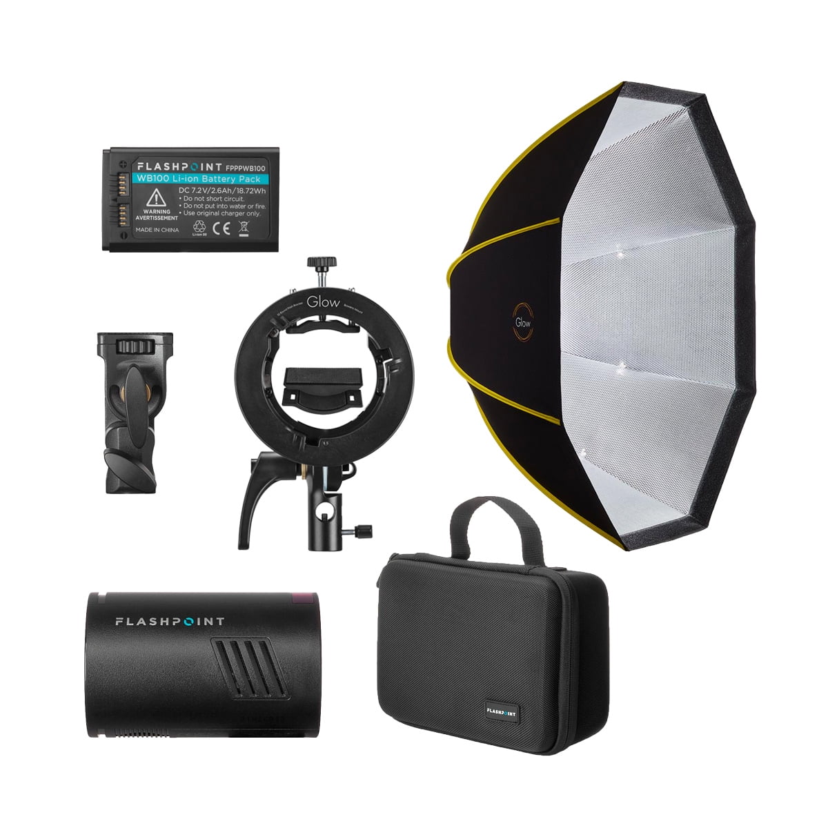 Flashpoint XPLOR 100 Pro TTL R2 Monolight, Bundle with ParaSnap Octa 36 ...