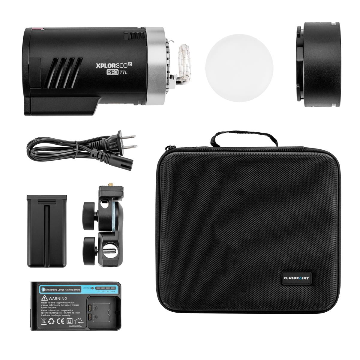 Flashpoint XPLOR 300 Pro TTL R2 Battery-Powered Monolight With Bowens ...