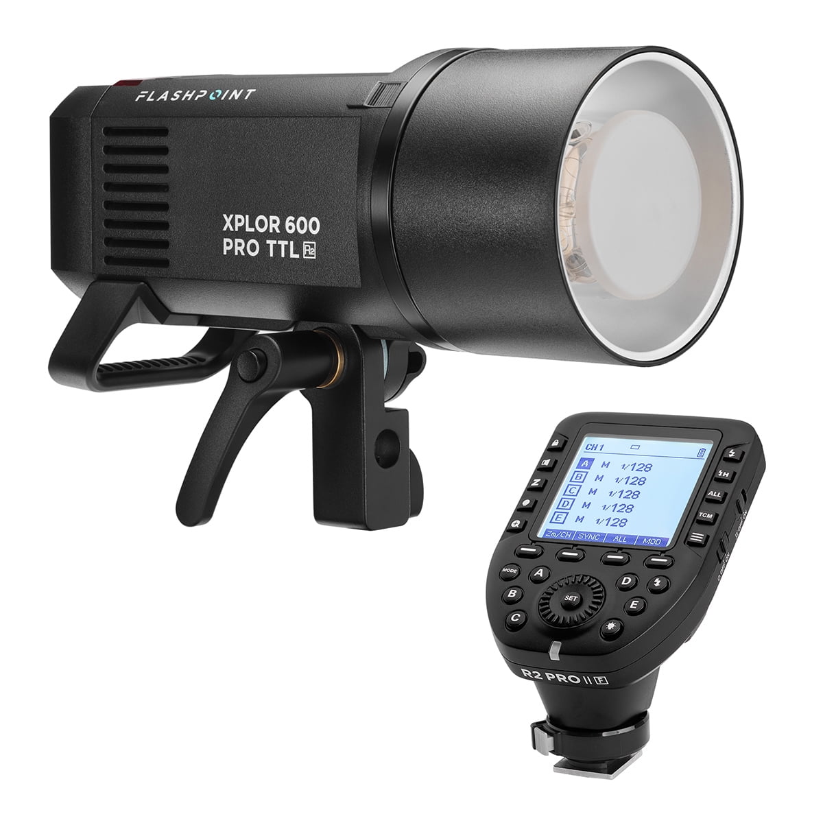 Flashpoint XPLOR 600PRO TTL Battery-Powered Monolight (Godox AD400 Pro), Bundle with R2 Pro ...