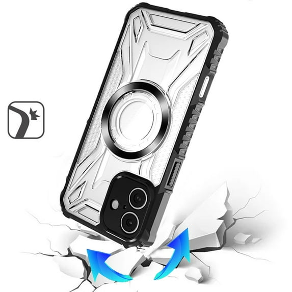 XPM for Apple iPhone 17 Phone Case, Magnetic Circle Transparent Rugged ...