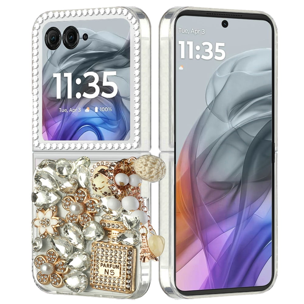 XPM for Motorola Razr+ PLUS (2025 /2024) Bling Crystal 3D Full Diamonds ...