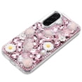 XPM for Samsung Galaxy A57 Phone Case, 3D Diamond Floral Roses Flower ...