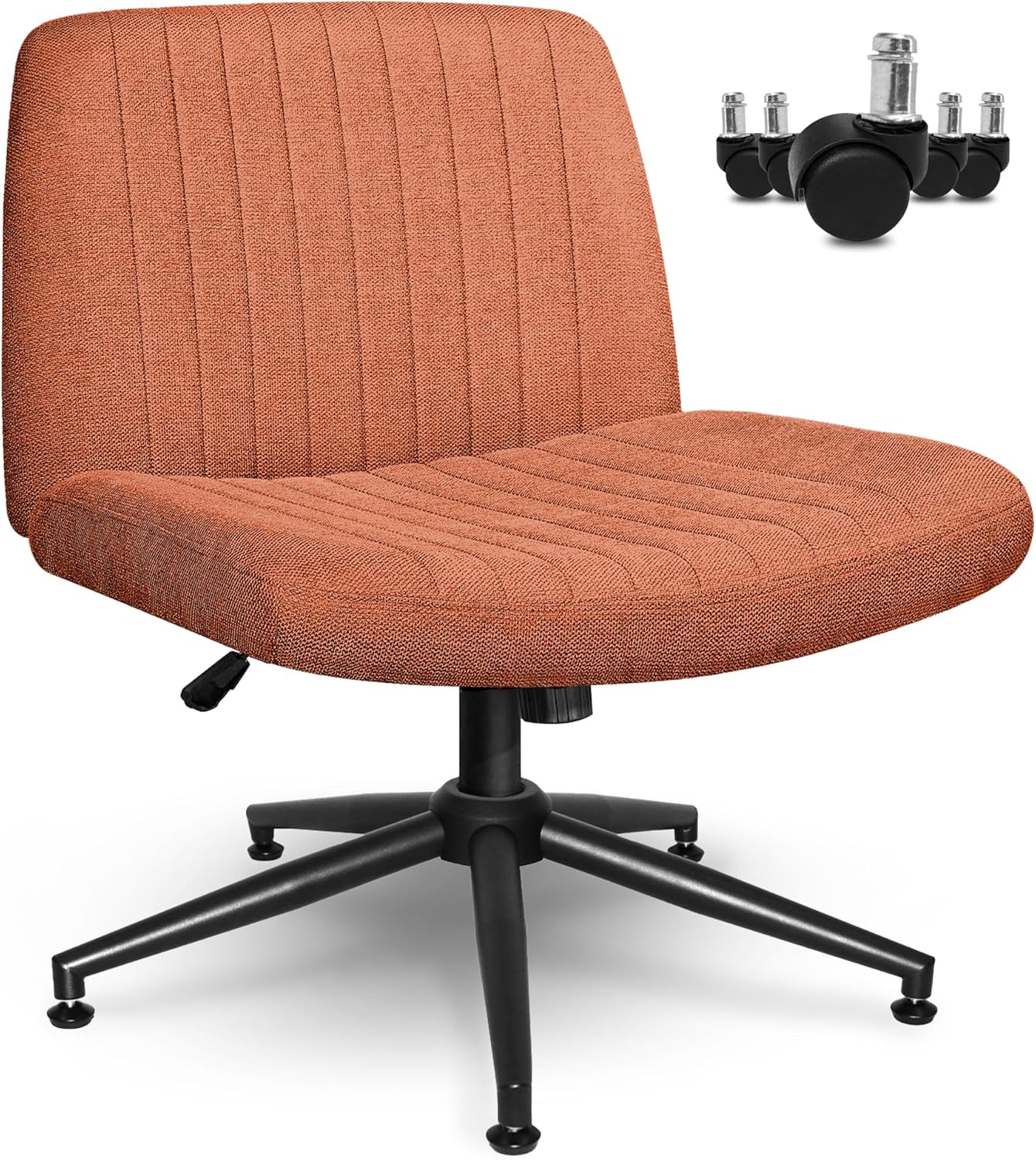XPOPR Criss Cross Chair with Wheels & Pads Home Office Cross Legged ...