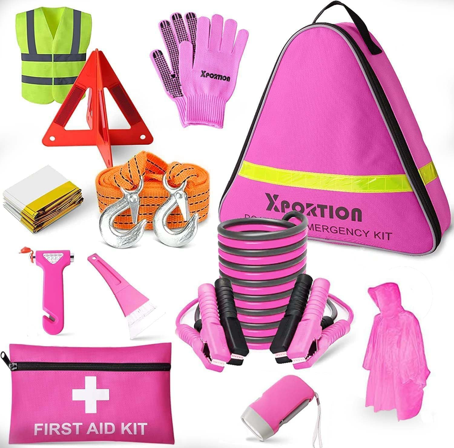 XPORTION Car Emergency Kit, Roadside Emergency Car Kit, Roadside ...