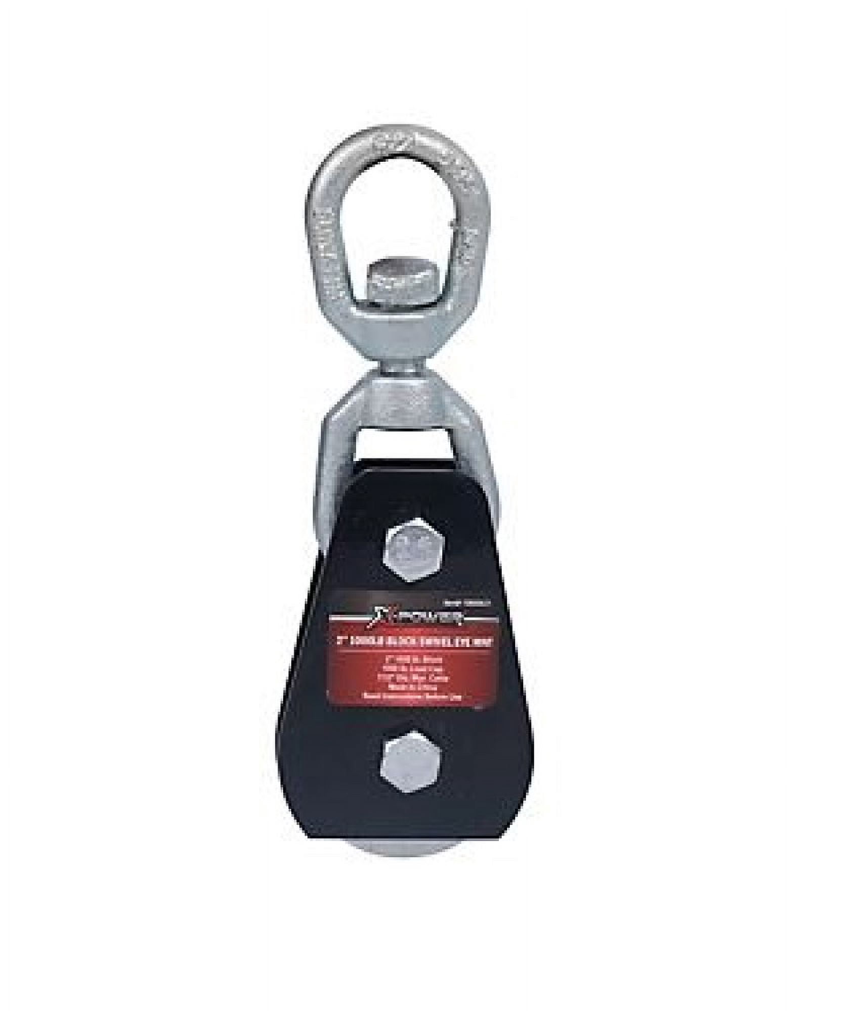 XPOWER 2-Inch 1000 lb Heavy-Duty Stainless Steel Block Swivel Eye Mount ...